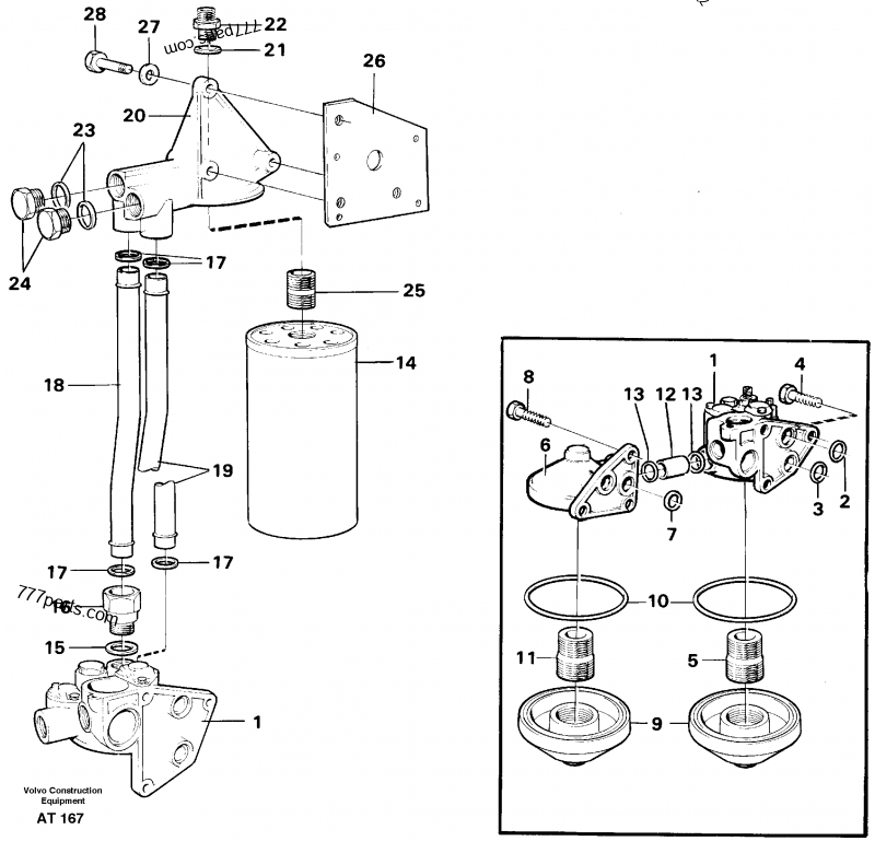 Oil filter - Wheel Loaders Volvo L90C | 777parts.com