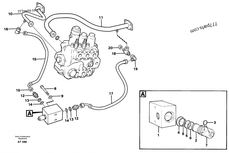 Single acting lifting function - Wheel Loaders Volvo L90C | 777parts.com