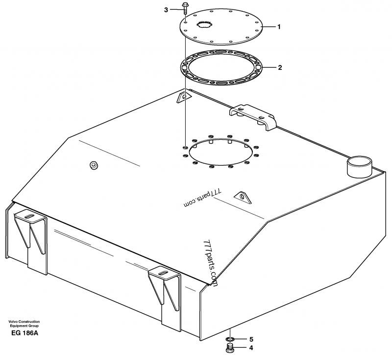 Fuel tank - Wheel Loaders Volvo L180D | 777parts.com