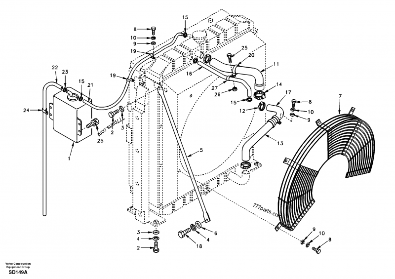 Cooling system - Excavators Volvo EC290 | 777parts.com