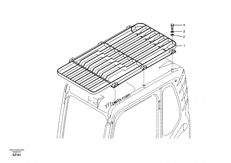 Fops, protecting equipment - Excavators Volvo EC160B | 777parts.com