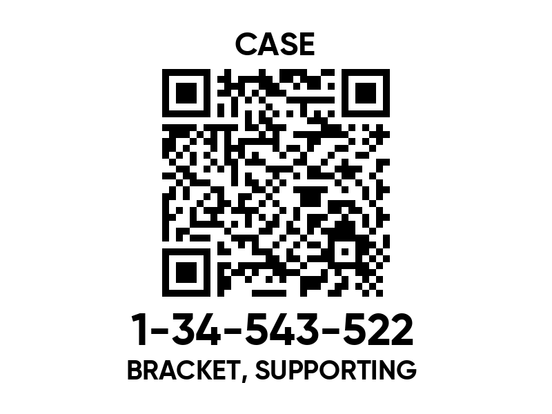 1-34-543-522 BRACKET, SUPPORTING - 134543522 - Case spare part ...