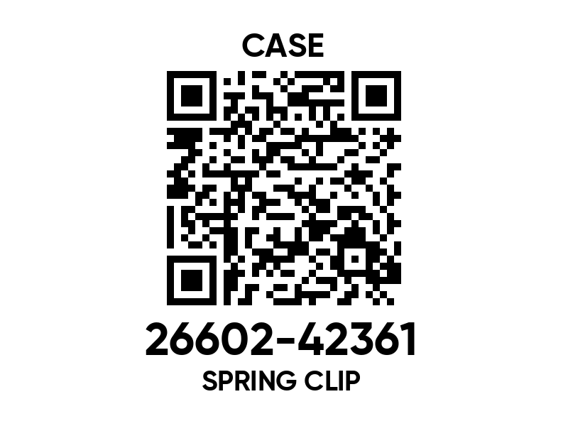 26602-42361 SPRING CLIP - 2660242361 - Case spare part | 777parts.com