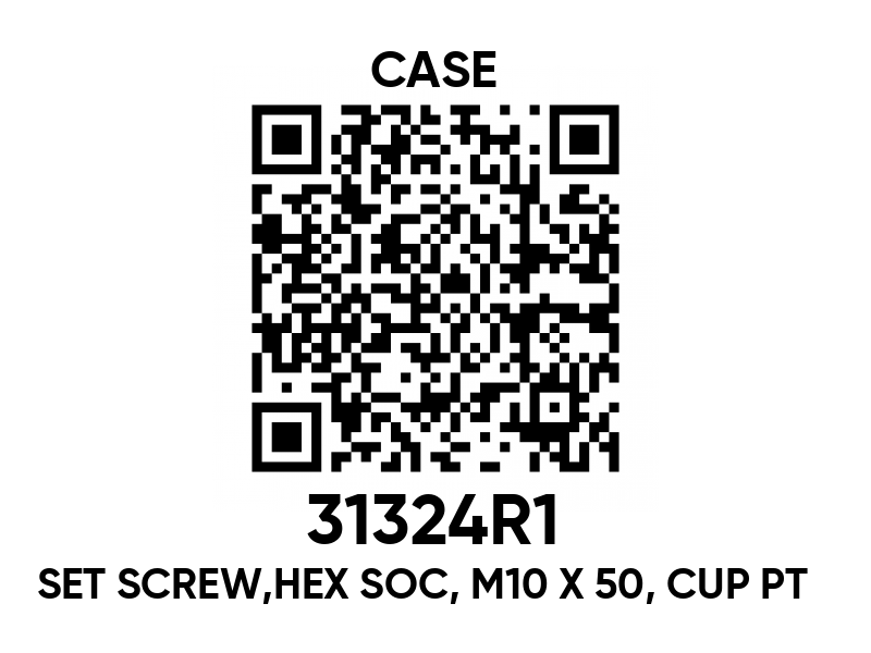 31324R1 SET SCREW,Hex Soc, M10 x 50, Cup Pt - Case spare part ...