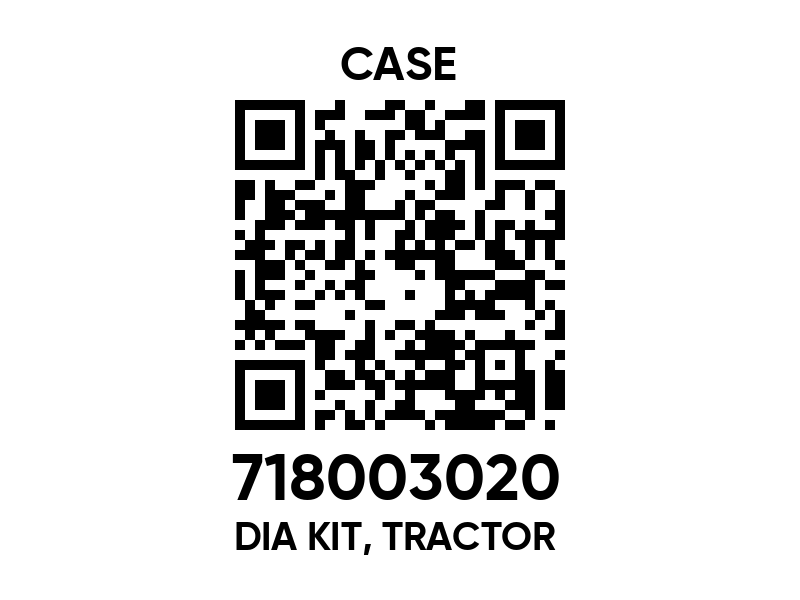 718003020 DIA KIT, TRACTOR - Case spare part | 777parts.com