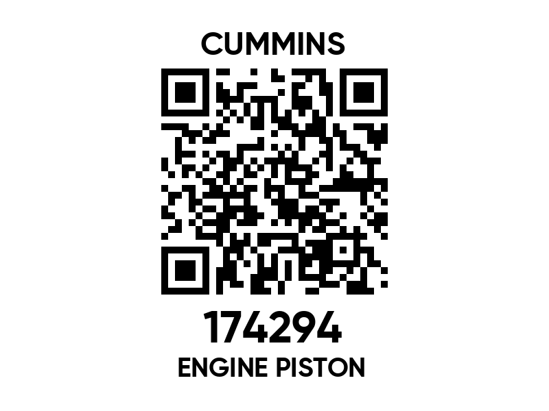 174294 Engine piston - Cummins spare part | 777parts.com