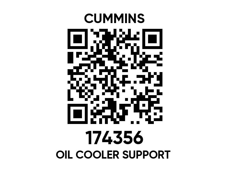 174356 Oil cooler support - Cummins spare part | 777parts.com