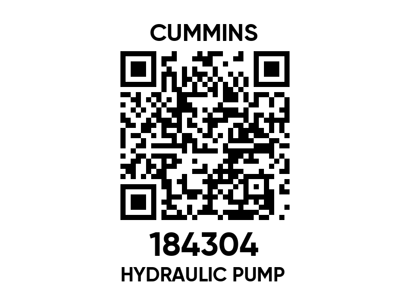 184304 Hydraulic pump - Cummins spare part | 777parts.com