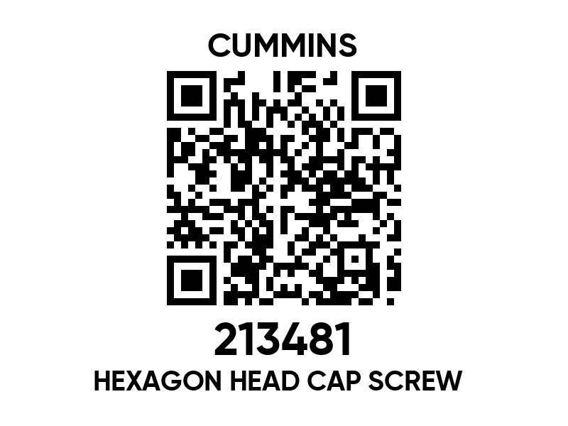 213481 Hexagon head cap screw - Cummins spare part | 777parts.com