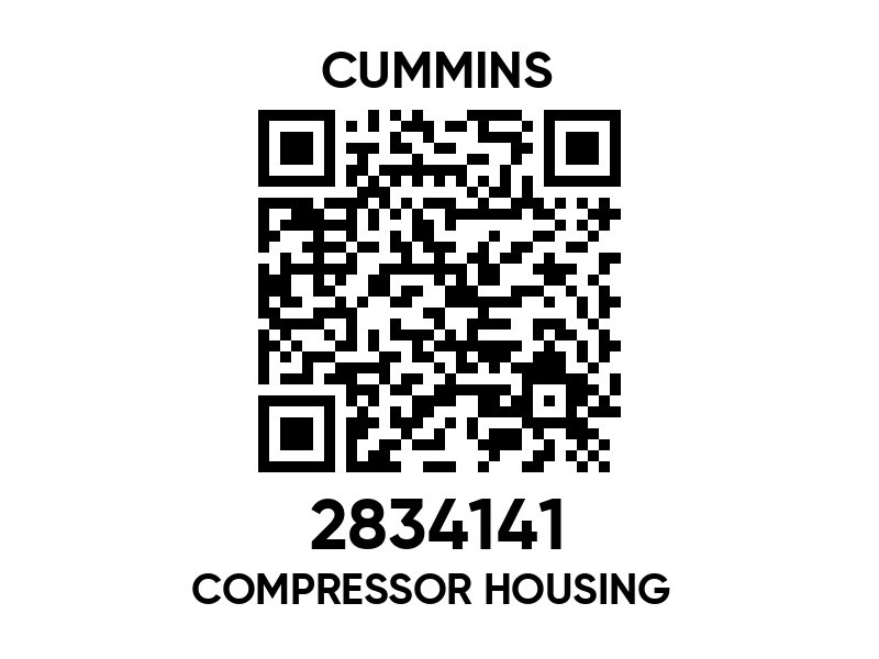 2834141 Compressor housing - Cummins spare part | 777parts.com