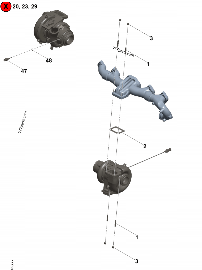 2881973 Turbocharger kit - Cummins spare part | 777parts.com