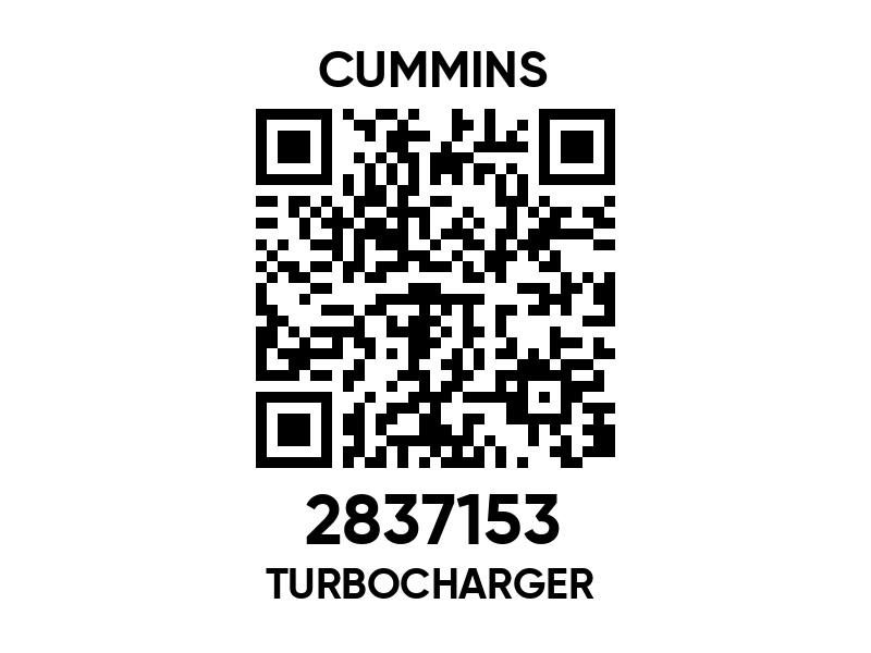 2837153 Turbocharger - Cummins spare part | 777parts.com
