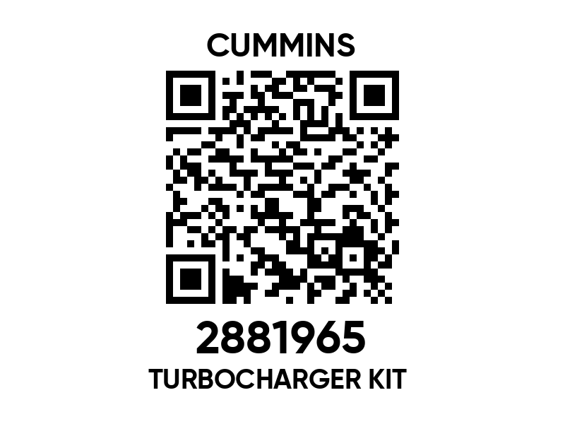 2881965 Turbocharger kit - Cummins spare part | 777parts.com