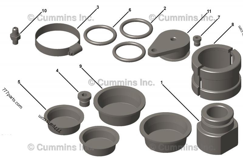 4918655 Exhaust cooler leak test kit - Cummins spare part | 777parts.com