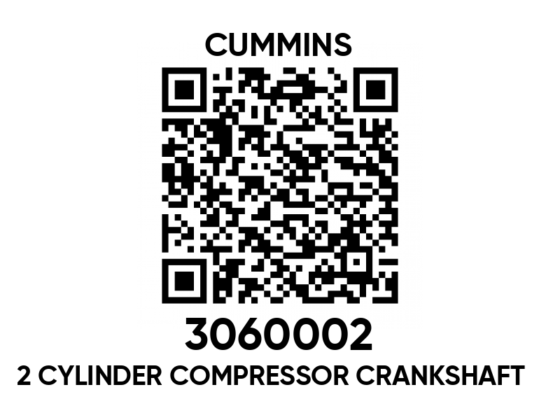 3060002 2 cylinder compressor crankshaft - Cummins spare part ...