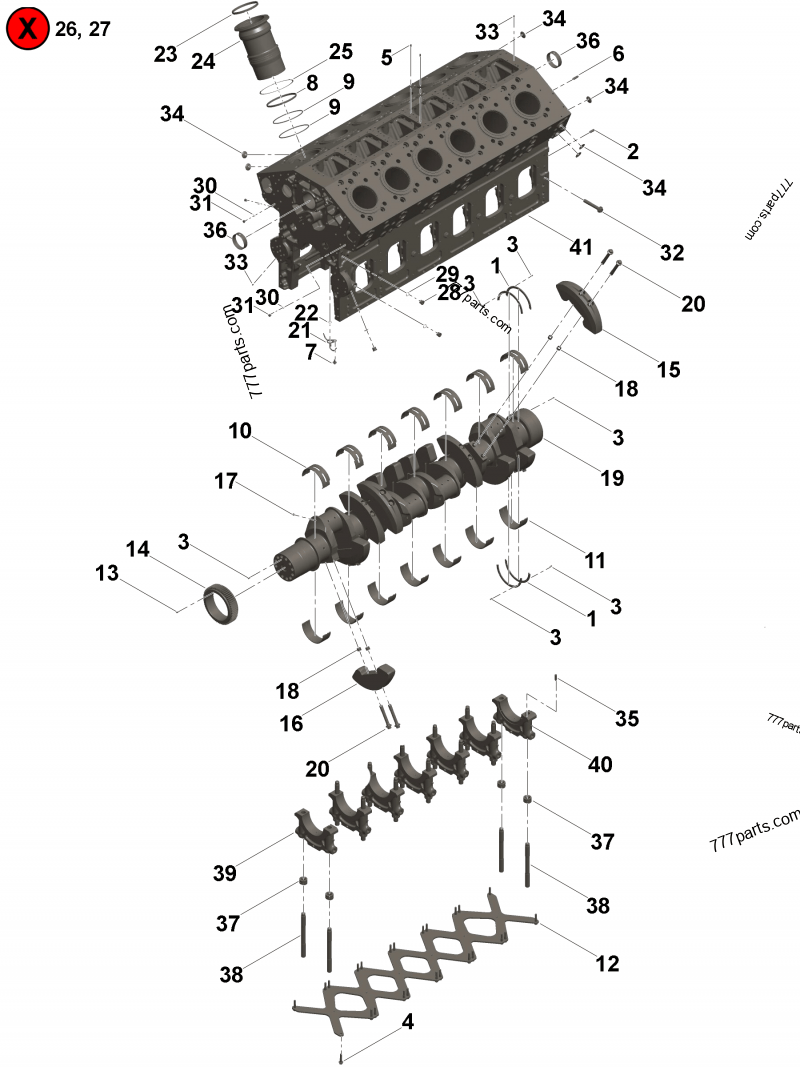 5473353 Gear housing kit - Cummins spare part | 777parts.com