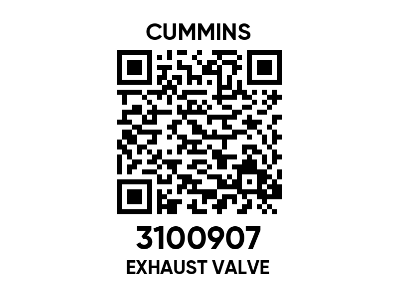 3100907 Exhaust valve - Cummins spare part | 777parts.com