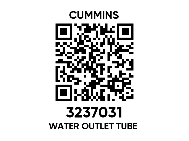 3237031 Water outlet tube - Cummins spare part | 777parts.com