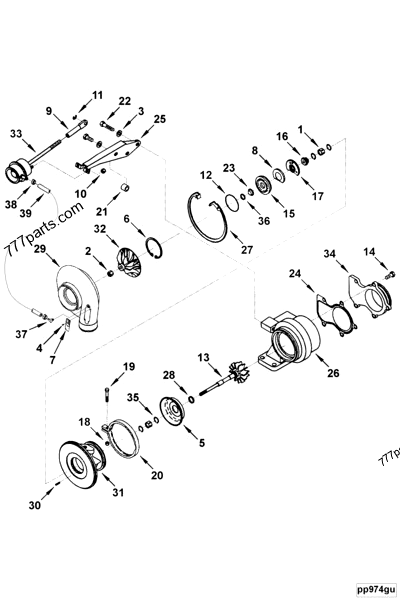 4089378 Turbocharger - Cummins spare part | 777parts.com