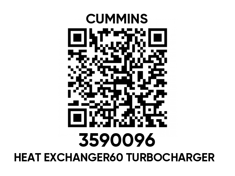 3590096 Heat exchanger60 turbocharger - Cummins spare part | 777parts.com