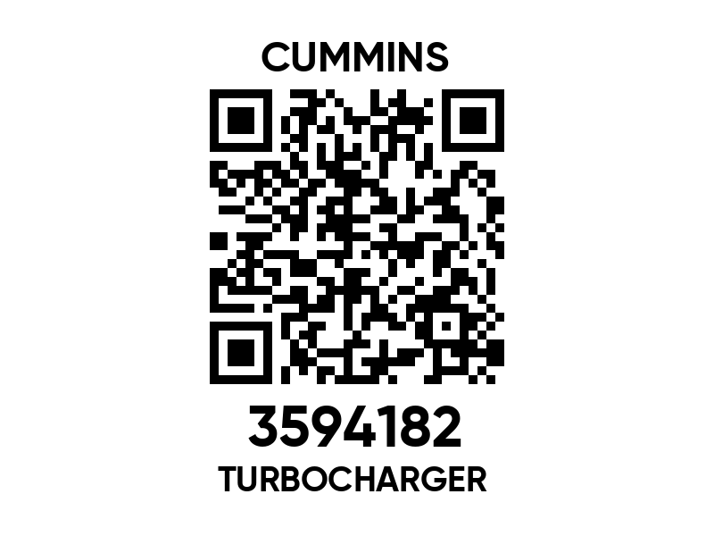3594182 Turbocharger - Cummins spare part | 777parts.com