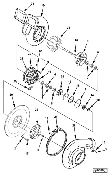 3592520 Heat exchanger82 drying turbocharger - Cummins spare part ...