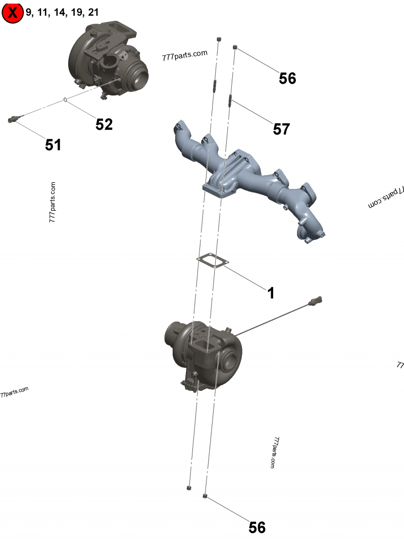 4034116 Variable geometry turbocharger actuator service kit - Cummins ...