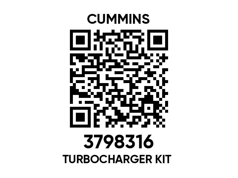 3798316 Turbocharger kit - Cummins spare part | 777parts.com
