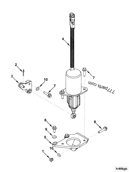 3800676 Fuel solenoid kit - Cummins spare part | 777parts.com