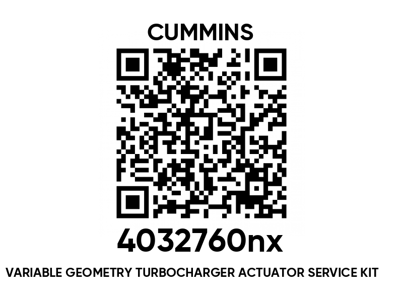 4032760nx Variable geometry turbocharger actuator service kit - Cummins ...