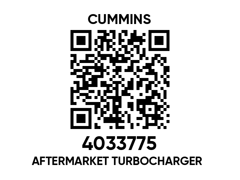 4033775 Aftermarket turbocharger - Cummins spare part | 777parts.com
