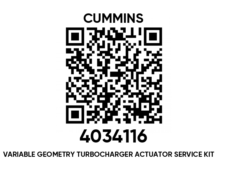 4034116 Variable geometry turbocharger actuator service kit - Cummins ...