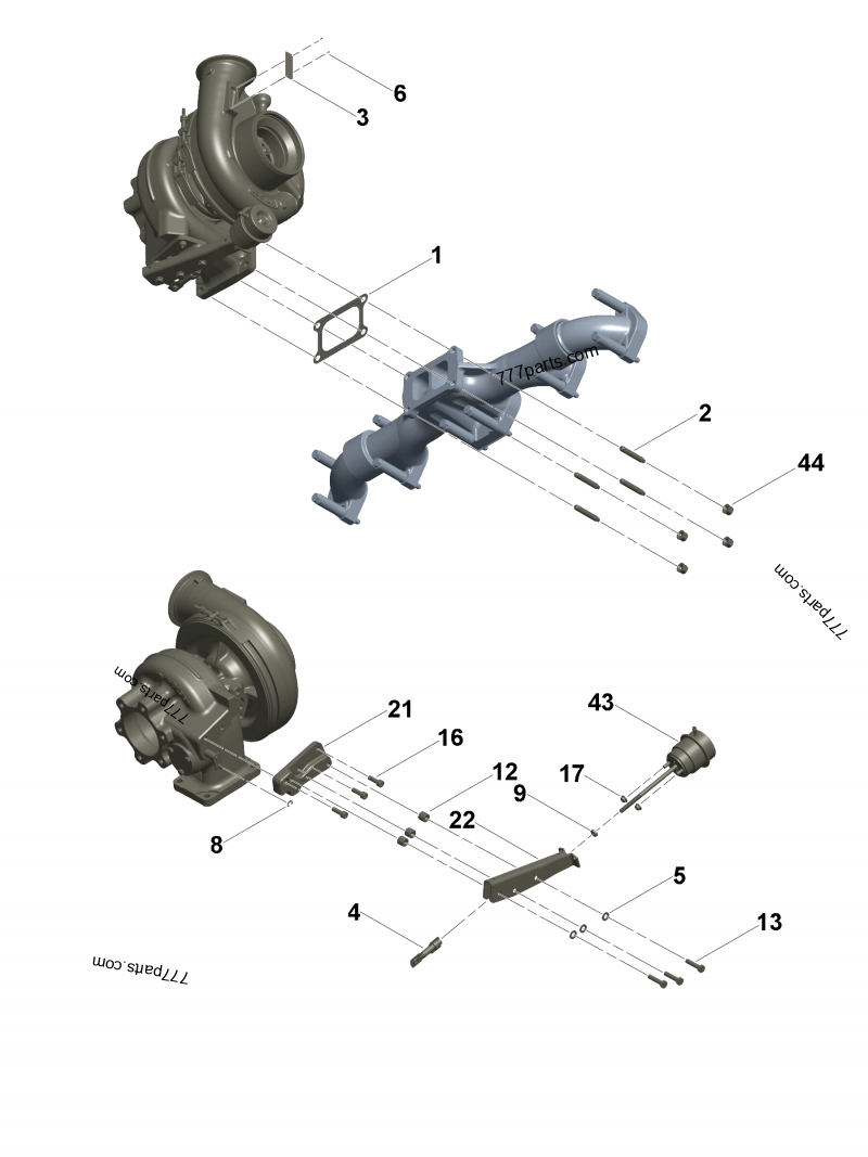 3595972 Turbocharger - Cummins spare part | 777parts.com