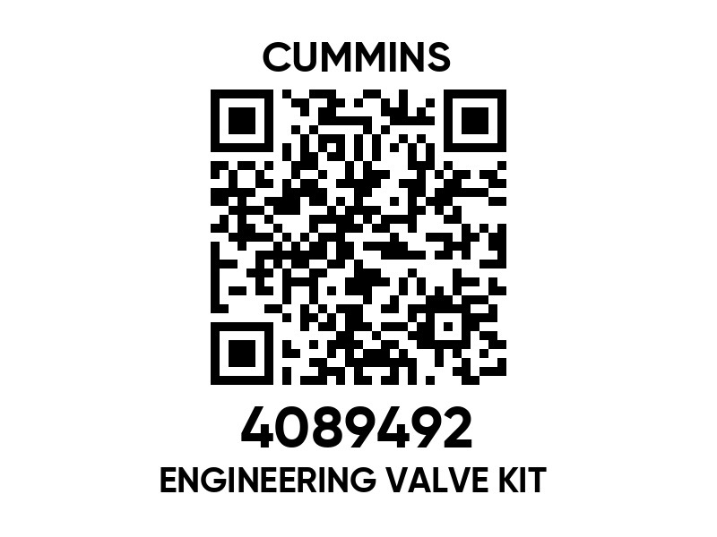 4089492 Engineering valve kit - Cummins spare part | 777parts.com