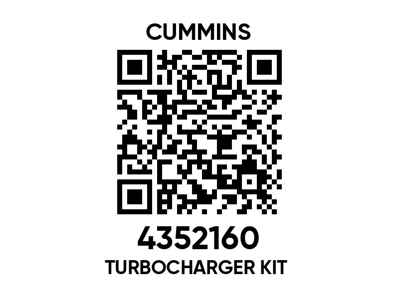 4352160 Turbocharger kit - Cummins spare part | 777parts.com