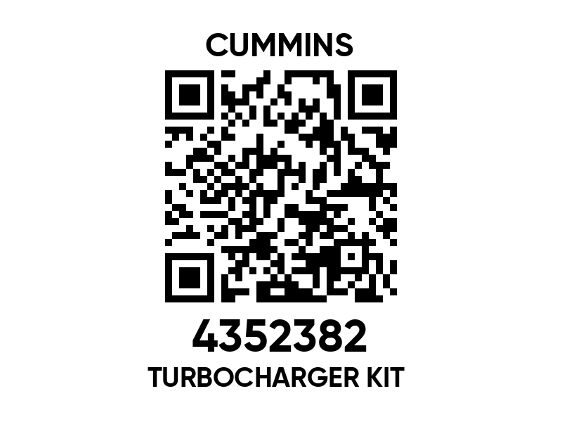 4352382 Turbocharger kit - Cummins spare part | 777parts.com