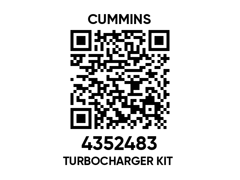 4352483 Turbocharger kit - Cummins spare part | 777parts.com
