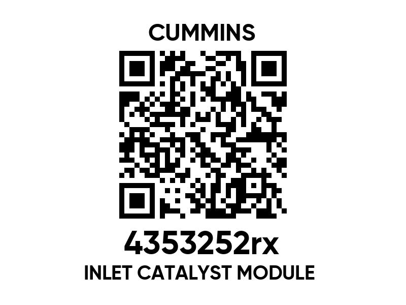 4353252rx Inlet catalyst module - Cummins spare part | 777parts.com