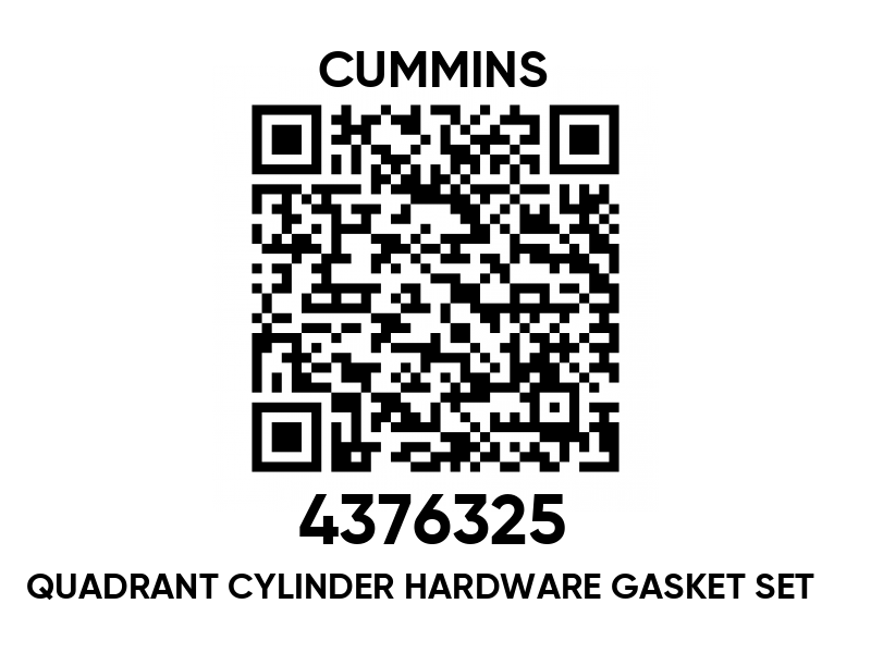 4376325 Quadrant cylinder hardware gasket set - Cummins spare part ...