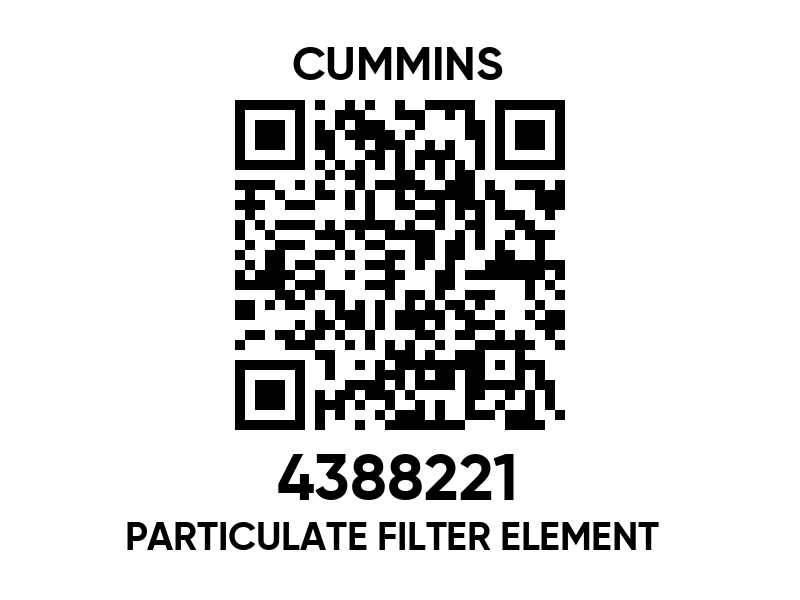 4388221 Particulate filter element - Cummins spare part | 777parts.com