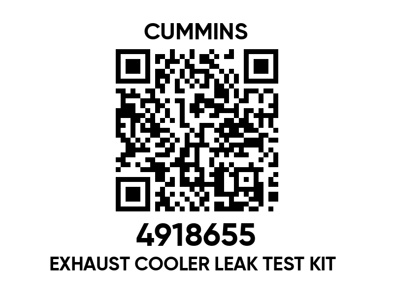 4918655 Exhaust cooler leak test kit - Cummins spare part | 777parts.com