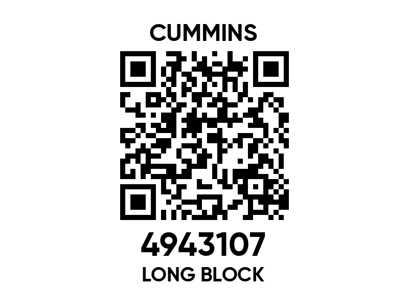 4943107 Long block - Cummins spare part | 777parts.com