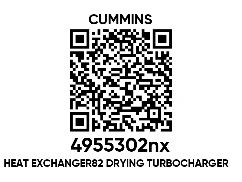 4955302nx Heat exchanger82 drying turbocharger - Cummins spare part ...