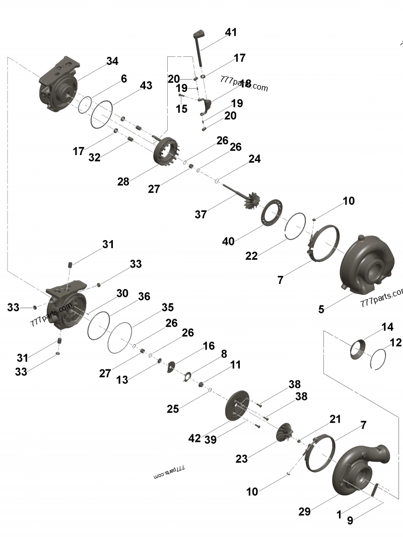 3791766 Turbocharger - Cummins spare part | 777parts.com