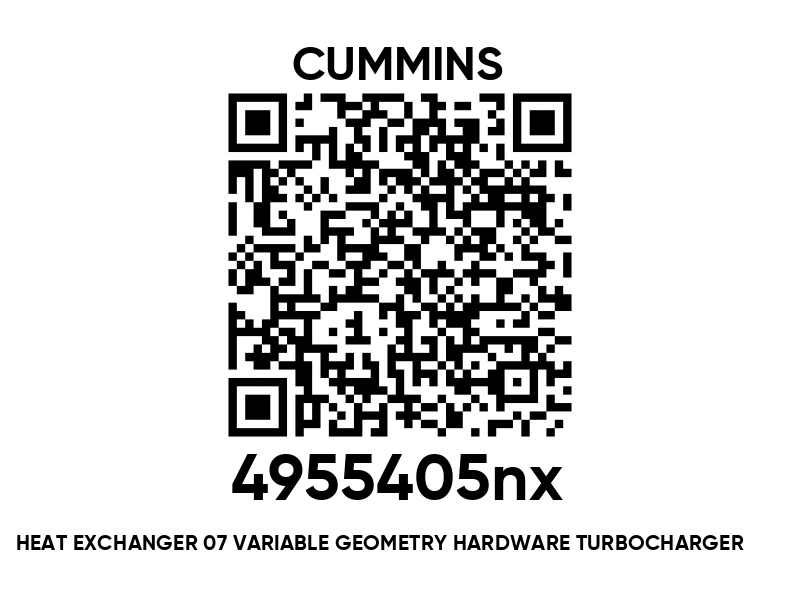 4955405nx Heat exchanger 07 variable geometry hardware turbocharger ...