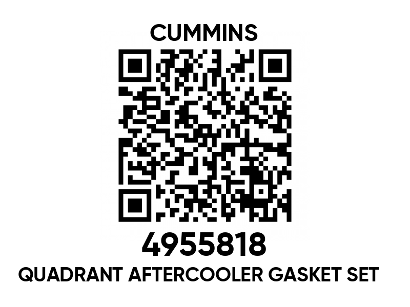 4955818 Quadrant aftercooler gasket set - Cummins spare part | 777parts.com