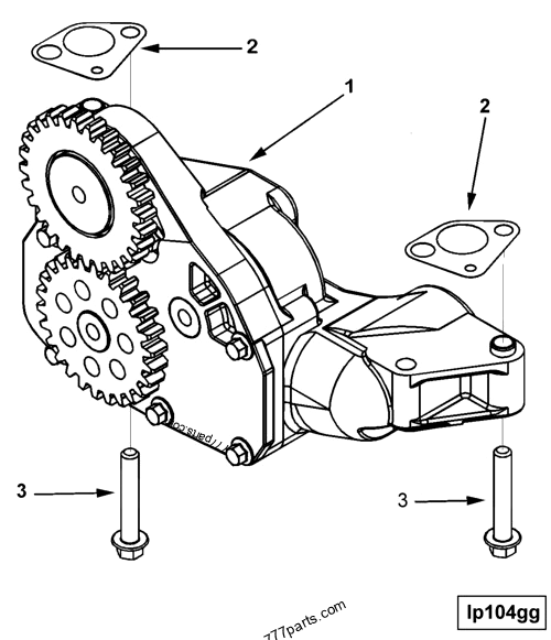 3687528 Lubricating oil pump - Cummins spare part | 777parts.com