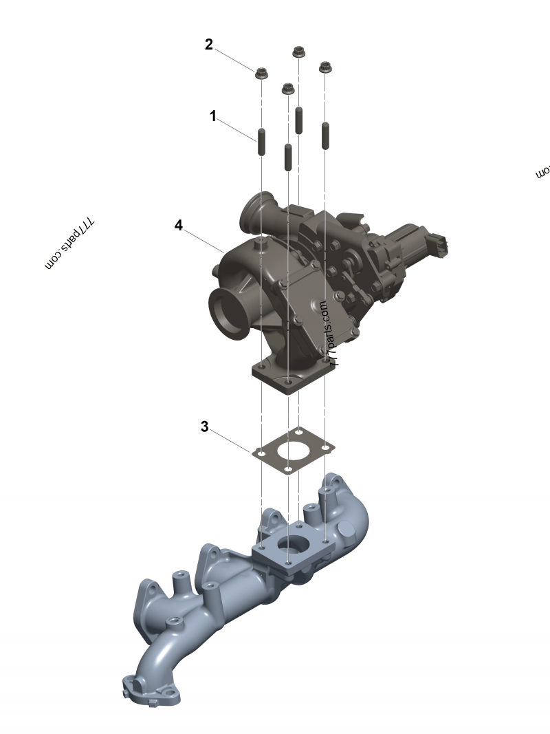4309138 Turbocharger kit - Cummins spare part | 777parts.com