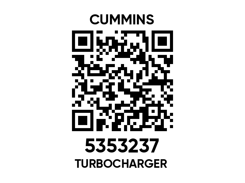 5353237 Turbocharger - Cummins spare part | 777parts.com