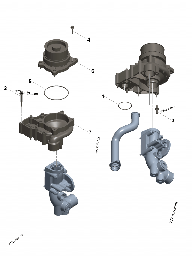 4393543 Water pump - Cummins spare part | 777parts.com
